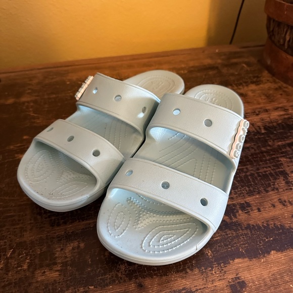CROCS | Shoes | Crocs Unisex Classic Sandal Pale Blue | Poshmark